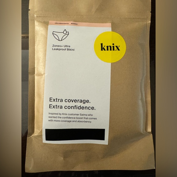 knix | Intimates & Sleepwear | Unopened Knix Size L Black Bikini Ultra ...